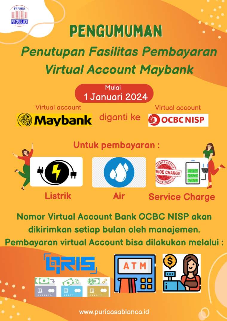 Penutupan Fasilitas Pembayaran Virtual Account Maybank | Apartment Puri ...
